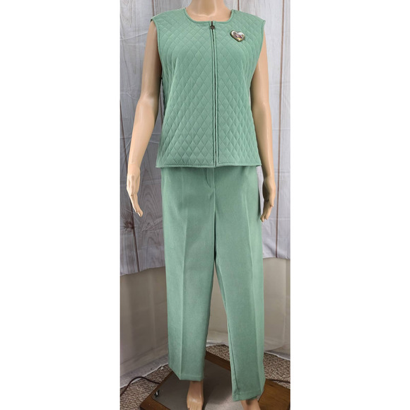 Koret | Pants & Jumpsuits | Monterey By Koret Vest Pants Outfit Sage ...